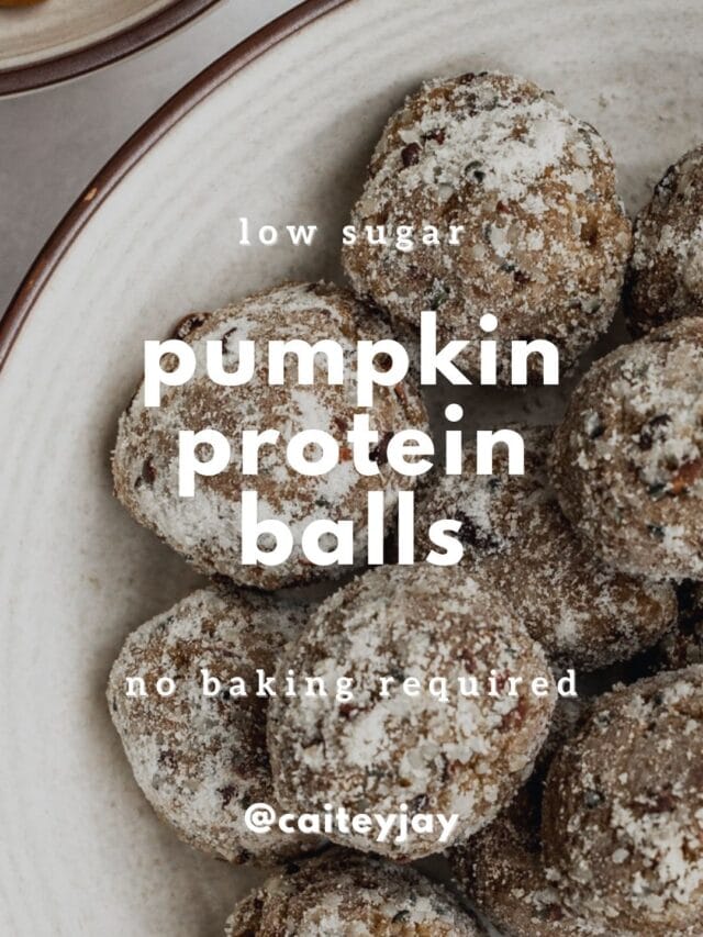 Pumpkin Protein Bites - Caitey Jay